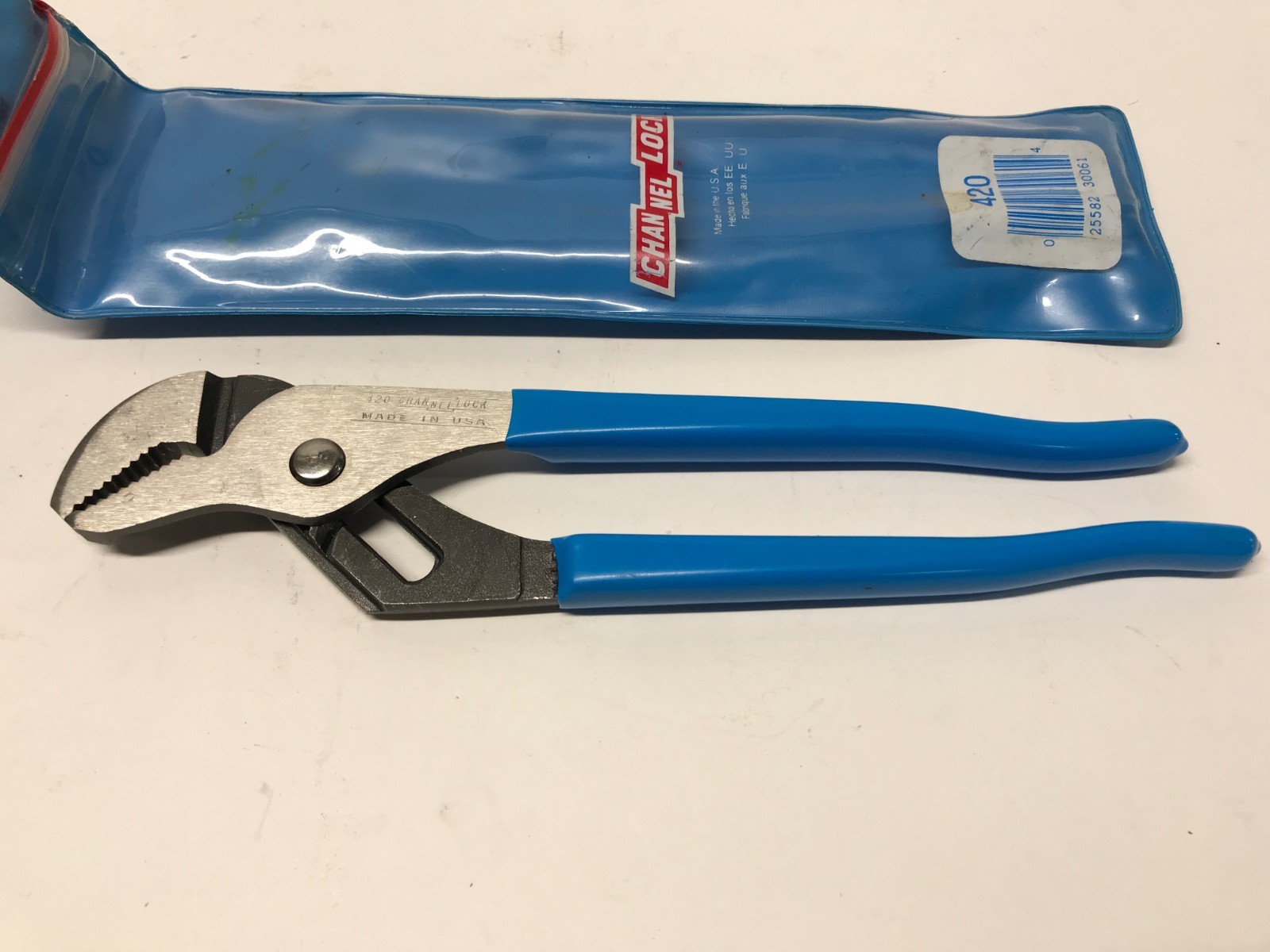 Channellock #420 10" Tongue & Groove Pliers in Blue Pouch USA Made | eBay