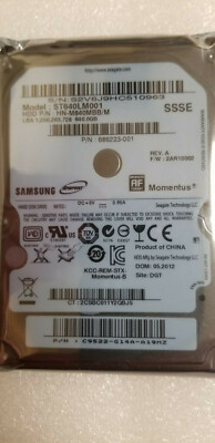 Samsung HN-M640MBB/M FW: 2AR10002 SSSE 640GB 2.5" Hard Drive ST640LM001 ...