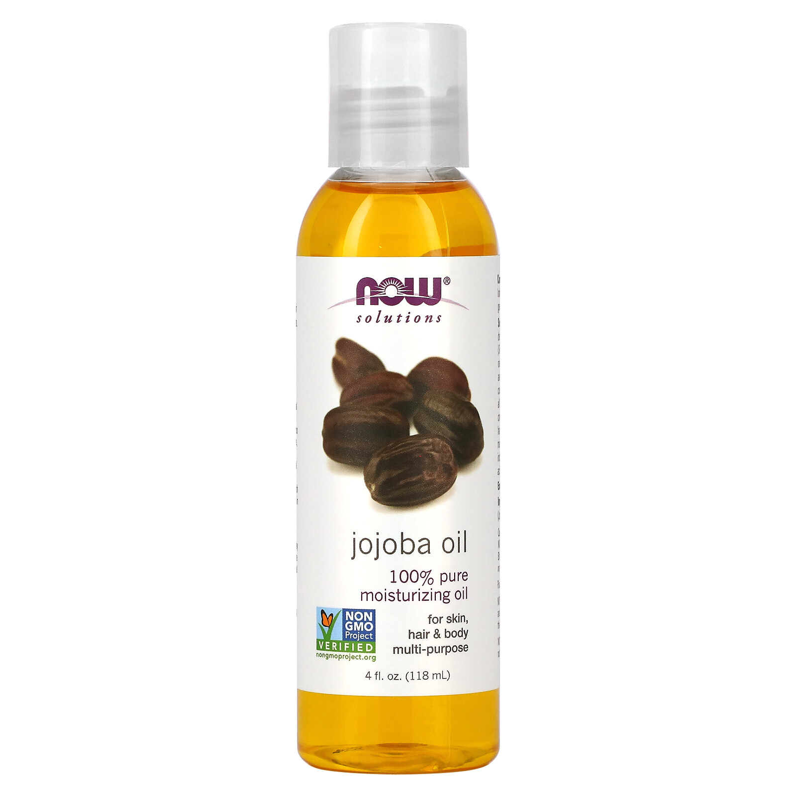 Now Foods Solutions Jojoba Oil 4 fl oz 118 ml Hexane-Free, Not Tested ...