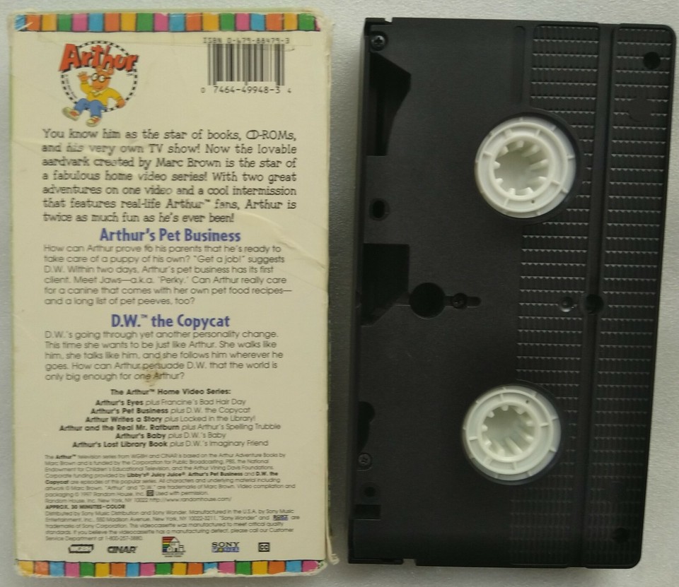 VHS Arthur - Arthurs Pet Business (VHS, 1997) 74644994834 | eBay