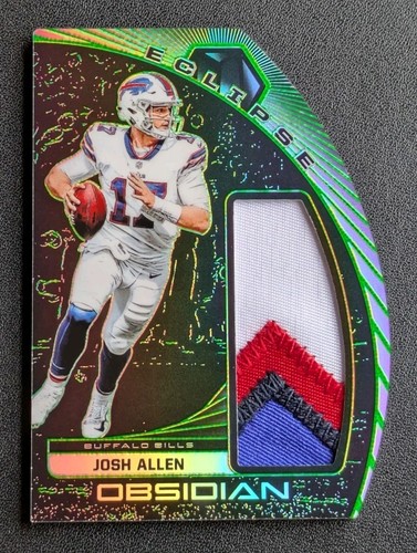 2019 Panini Obsidian Josh Allen #EC-7 Eclipse Patch /25 Electric Etch ...