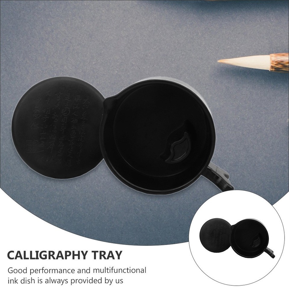 2pcs Ink Dish Plate Plastic Ink Dish for Chinese Calligraphy and -e ...