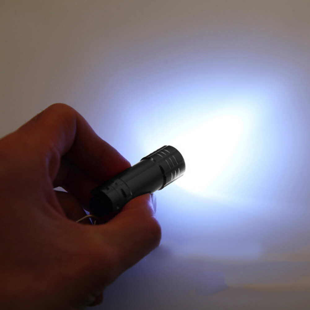 3 LED Flashlight Aluminum Pocket Keychain Hiking Camping Mini Torch ...