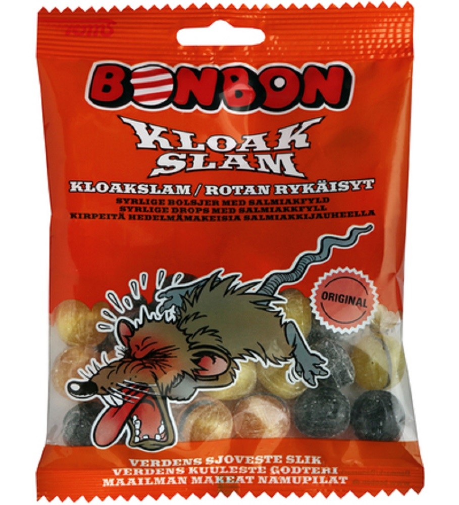 Toms Bonbon Kloak Slam - Danish Salty Licorice Hard Candy 125g 16-pack ...