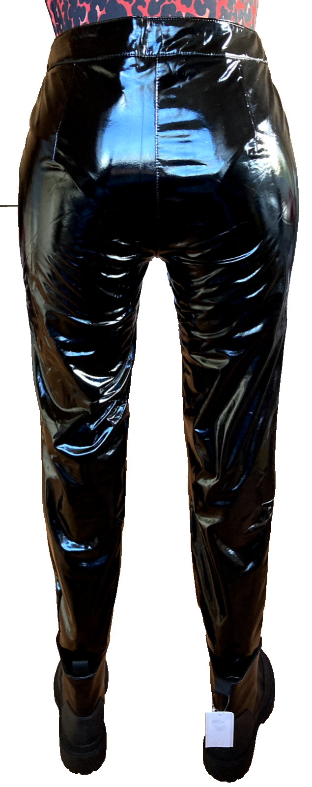 Schwarze Lackhose Noisy May Vinyl Größe S black vinyl trousers | eBay