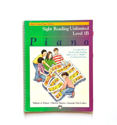 Alfred's Basic Piano Sight Reading Unlimited Level 1B Spiral Bound | eBay