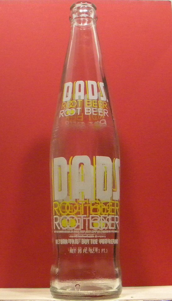 Dads Root Beer Vintage ACL 16 oz Soda Pop Bottle Chicago 60618 Illinois ...