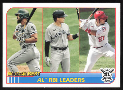 2021 Topps Big League #249 AL RBI Leaders (Jose Abreu / Luke Voit ...