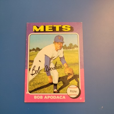 1975 Topps Mini #659 Bob Apodaca Baseball New York Mets VG/EX | eBay