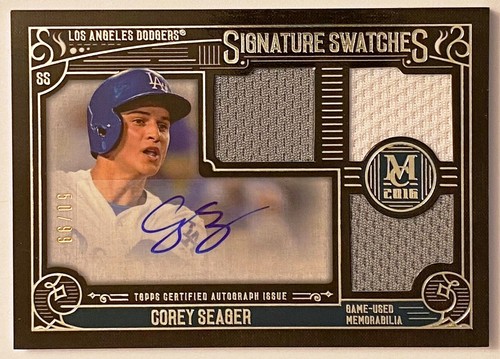 2016 Topps Museum Collection - Single-Player Signature Swatches Triple ...