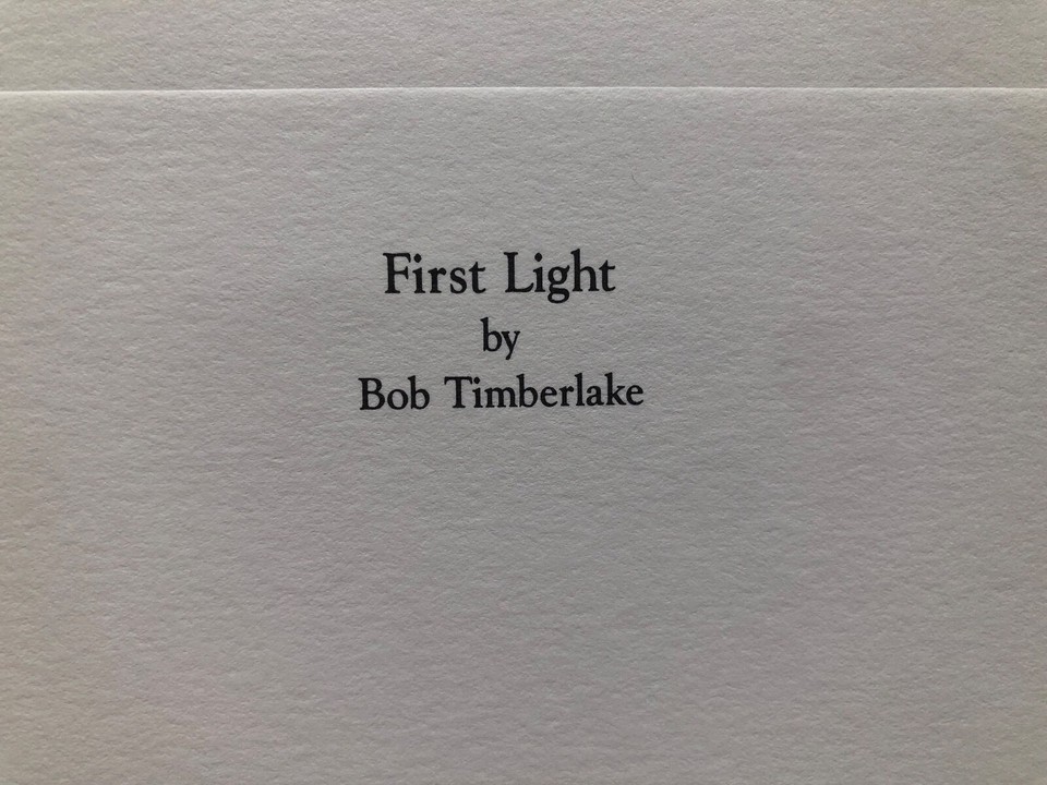 Bob Timberlake. - “ First Light “ print. 25th Commemorative Edition. | eBay