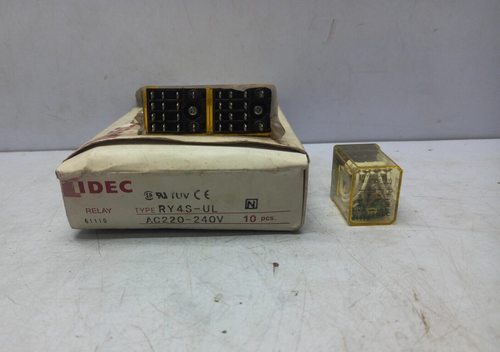Idec RY4S-UL Electromagnetic Relay AC220-240V 50/60Hz / 12-pcs lot ...