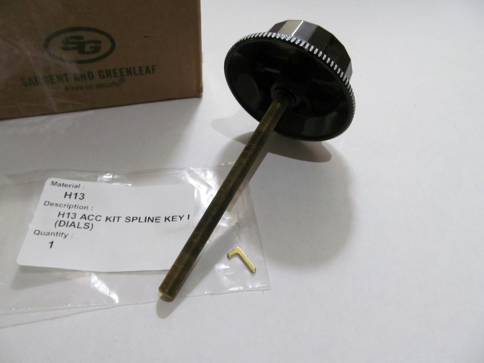 NEW SARGENT & GREENLEAF 6730-100 FRONT READING LG KNOB BLACK & WHITE ...