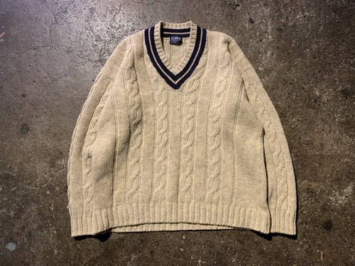 Vintage 1970s 1980s Comme Des Garcons Homme Cable Knit Tilden Knit Cream | eBay