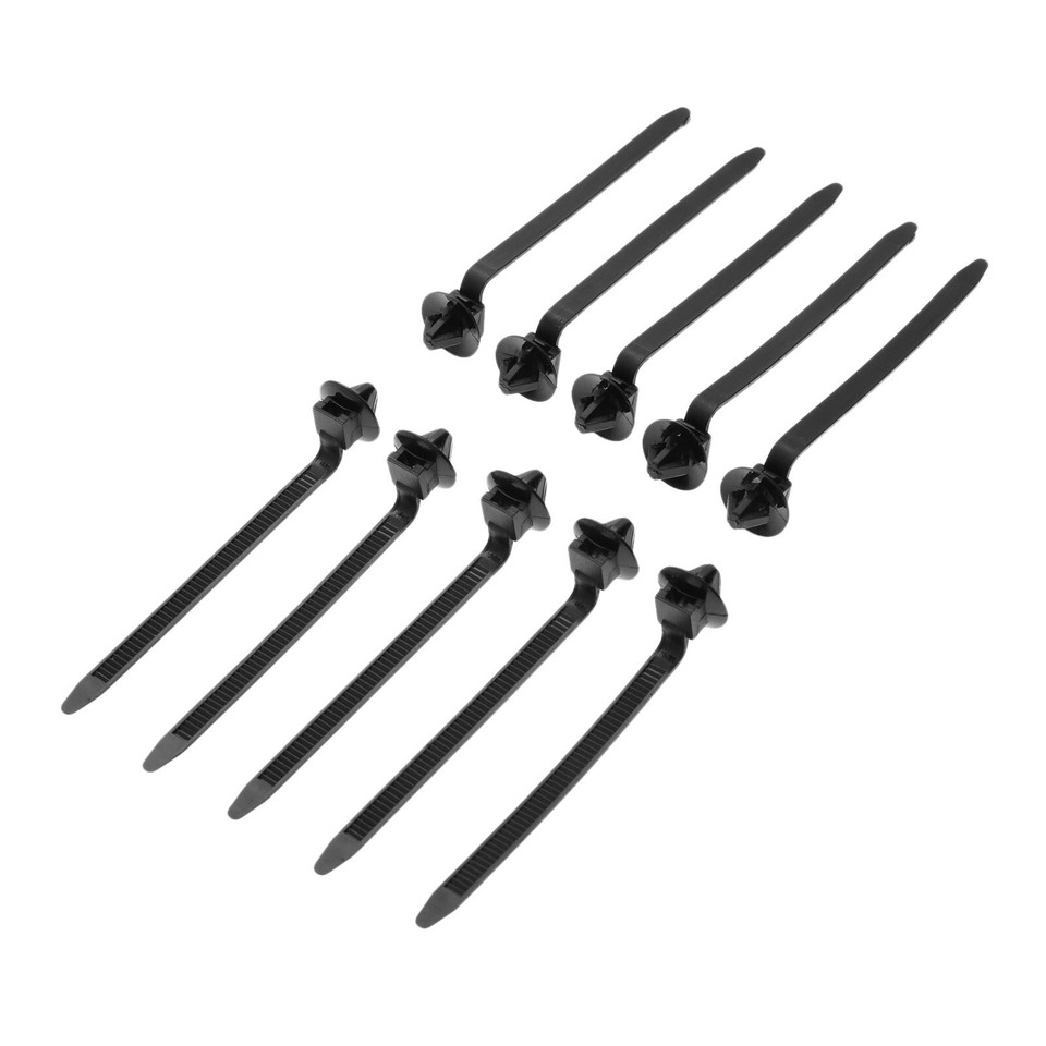50x Universal Push Mount Clips Wire Ties Releasable Straps Bundled wire ...