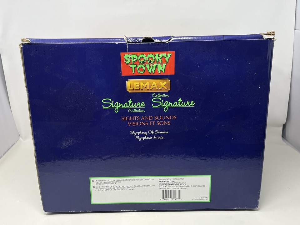 Lemax Symphony of Screams Creepy Orchestra Band Animated Light Sound ...