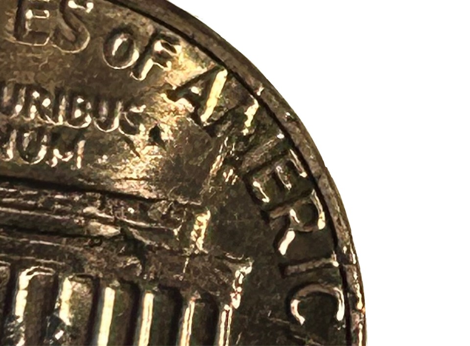 1984 No Mint Mark Penny With Multiple Very Rare Strikethrough Errors | eBay