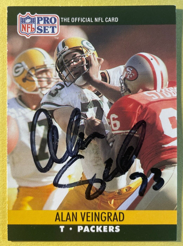 SIGNED ALAN VEINGRAD 1990 PRO SET FOOTBALL CARD AUTOGRAPH - PACKERS | eBay
