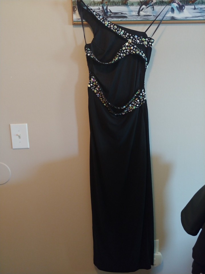Deb Black Prom Dress | eBay