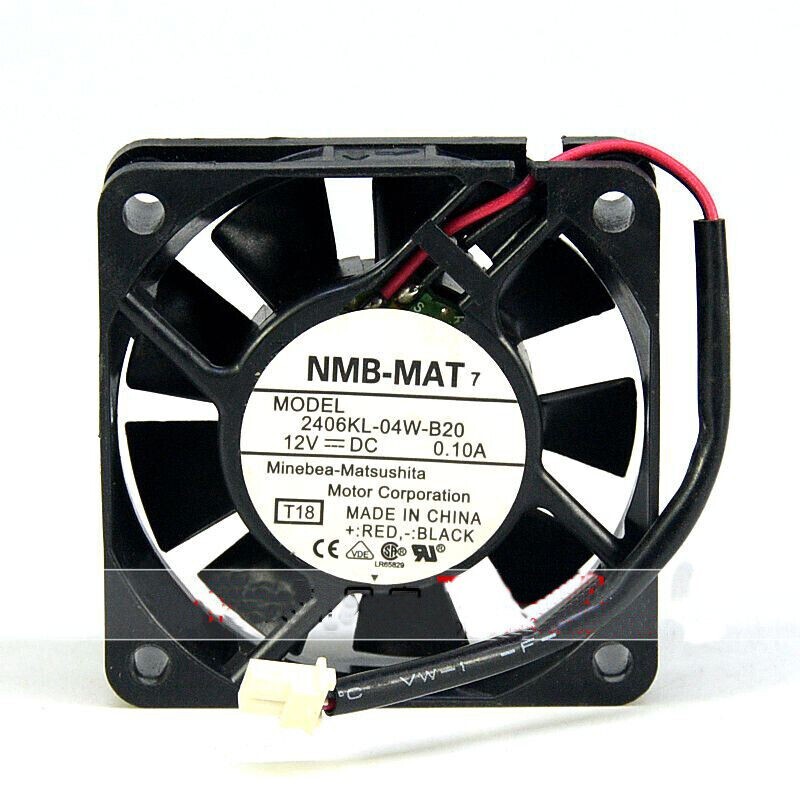 1PC NMB-MAT 2406KL-04W-B20 60*60*15mm 4w 6CM 12V 0.10A 2-wire silent ...