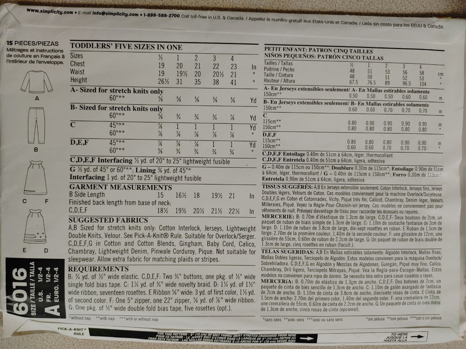 Simplicity New Look Pattern 6016 Toddler Dress Purse Leggings Shirt ...