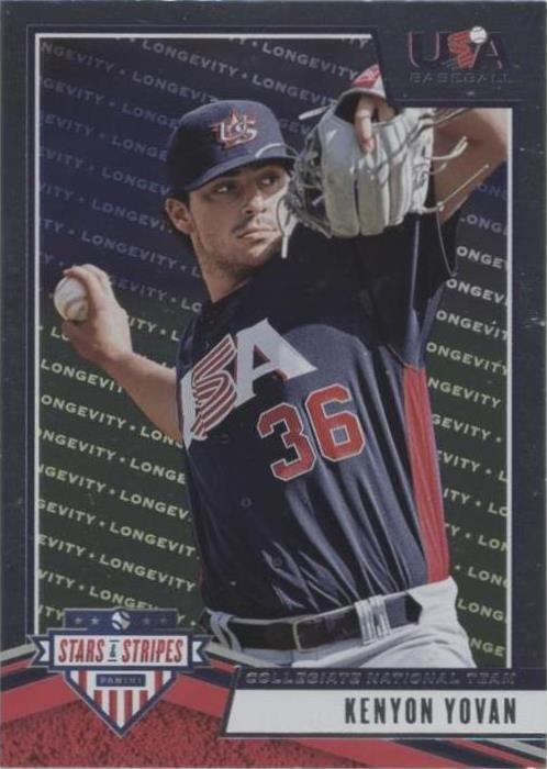 2019 Panini USA Baseball Stars & Stripes - Kenyon Yovan #24 Longevity ...