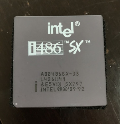 Vintage Intel i486 SX A80486SX-33 33MHz SX797 CPU Processor -- USED | eBay