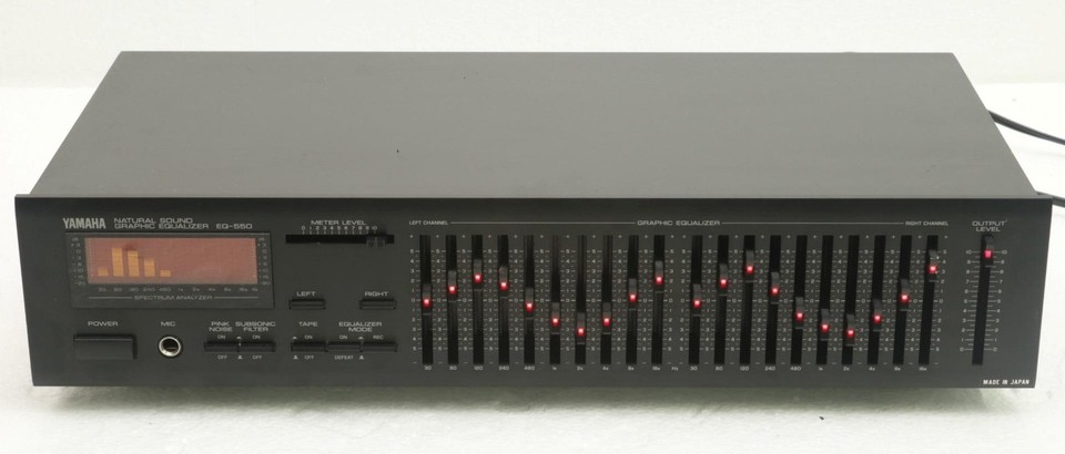 Yamaha EQ-550 Natural Sound Stereo Graphic Equalizer Audiophile | eBay UK