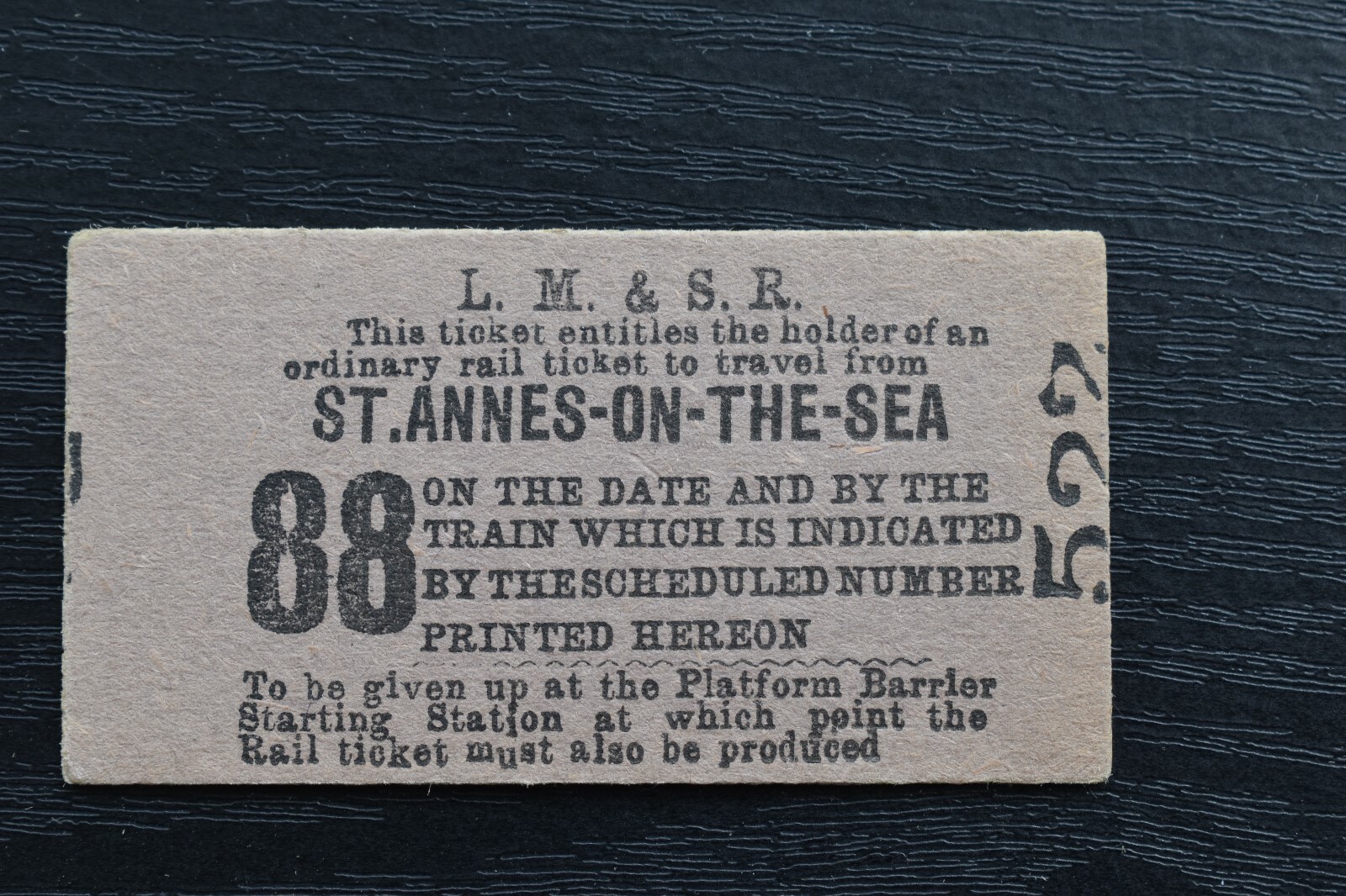 London Midland & Southern Railway Ticket ST | Grelly UK