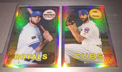 2018 Topps Heritage Baseball Chrome Refractor Parallel (2-Card) Lot ...