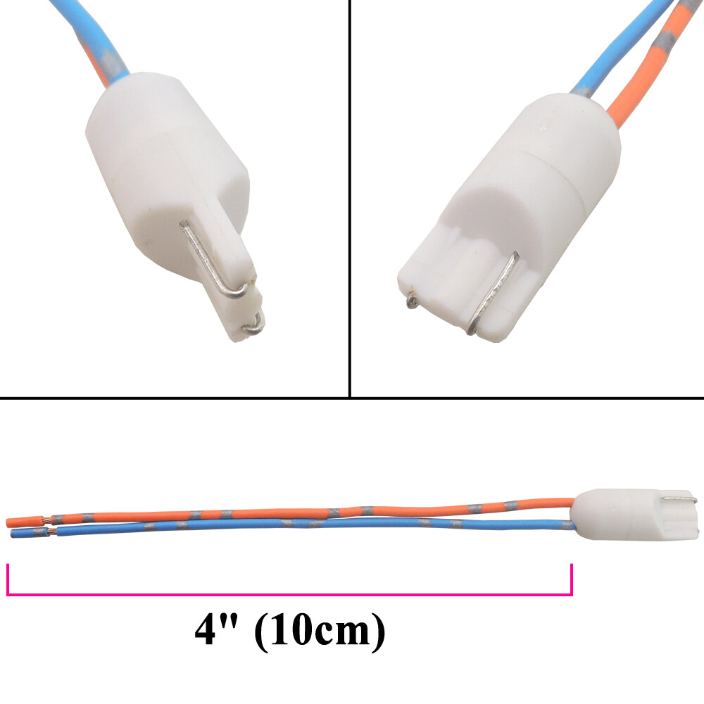 20pcs T10 168 194 2825 2821 W5W Male Connector Extension Wiring Harness ...