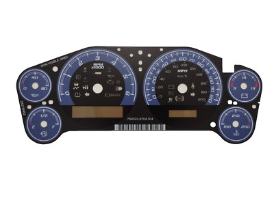 Custom Blue Gauge Face Overlay for 2007 - 2013 GM Truck and SUV Gauge ...