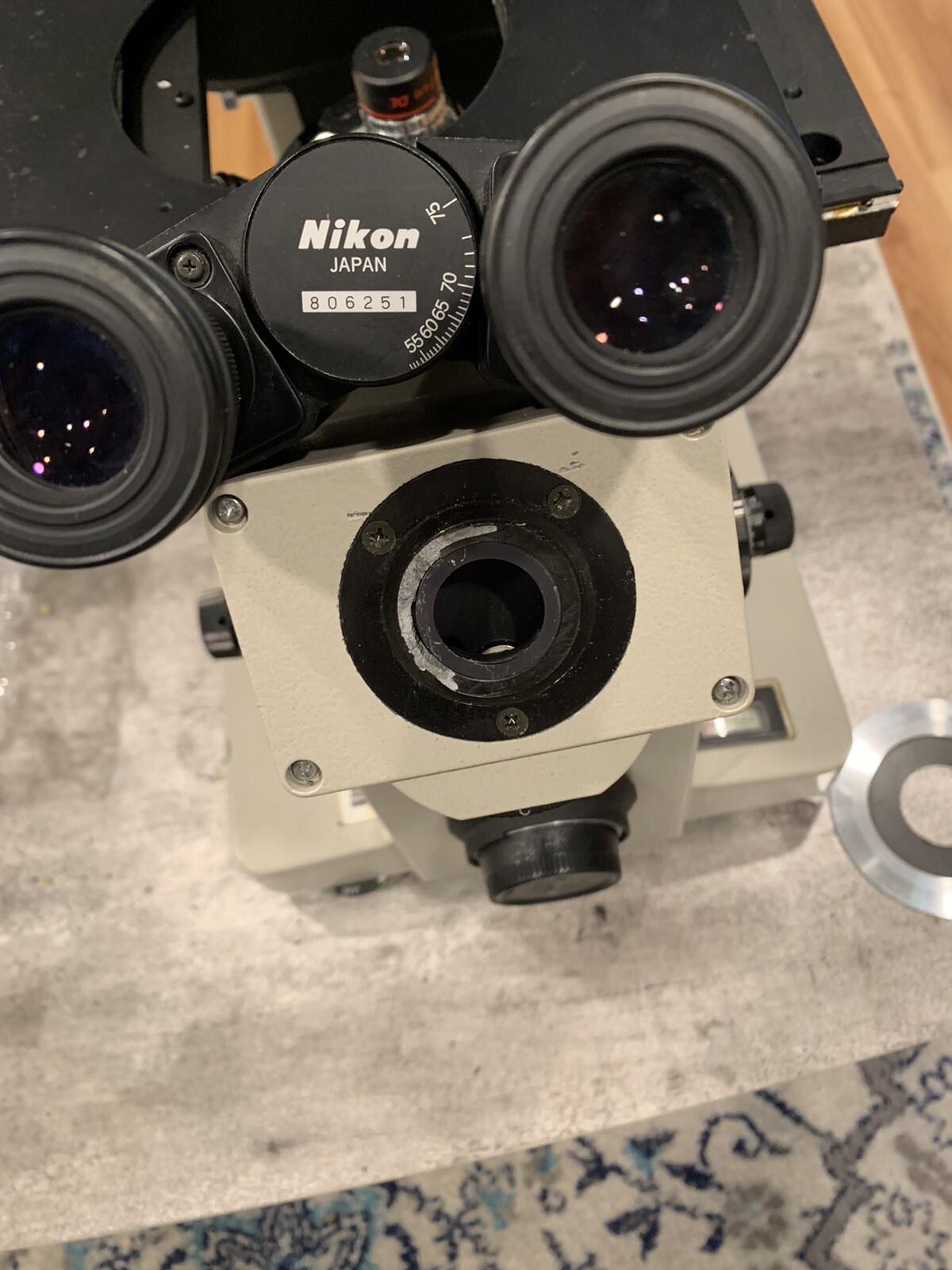 NIKON Diaphot Microscope Inverted Phase Contrast Fluorescence 5x ...