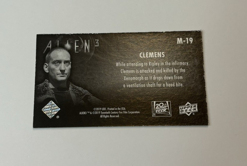 ALIEN 3 2019 UPPER DECK RIP CARD EXCLUSIVE MINI CHEST BURSTER M-19 ...