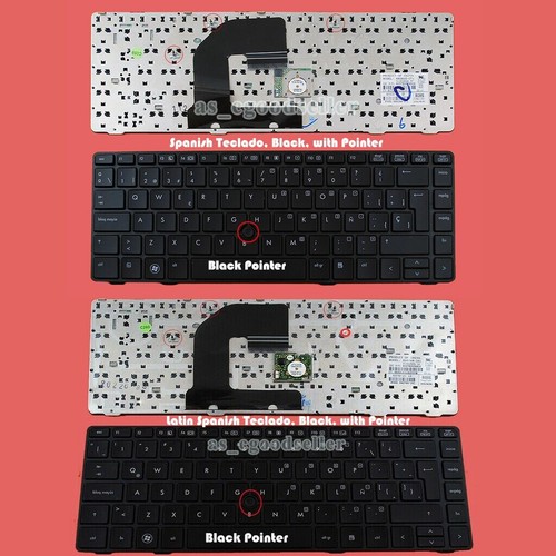 New for HP Probook 6460b 6465b 6470b 6475b Keyboard Latin Spanish ...