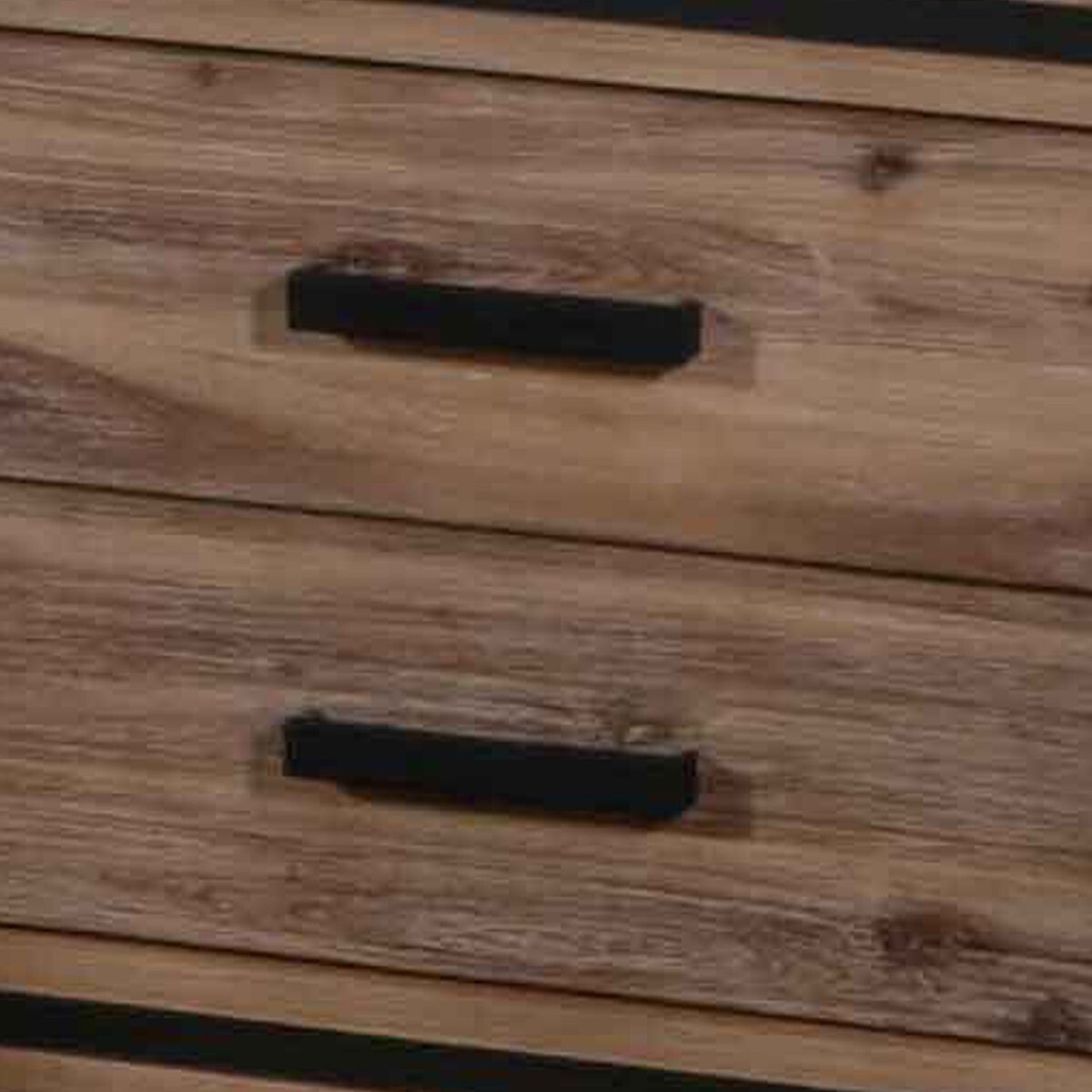 Bedside Table 2 drawer Night Stand with Solid Acacia Storage in Sliver ...