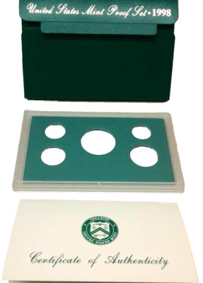 1998 US Mint Proof Set Package / Box, Lens & Certificate. NO COINS | eBay