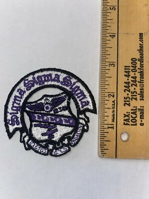 Sigma Sigma Sigma 2.75" Embroidered Crest Patch with Words RETIRED FREE ...