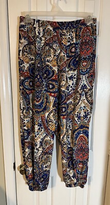 Shein 0XL Women’s Plus Boho Harem Pants Multicolor | eBay