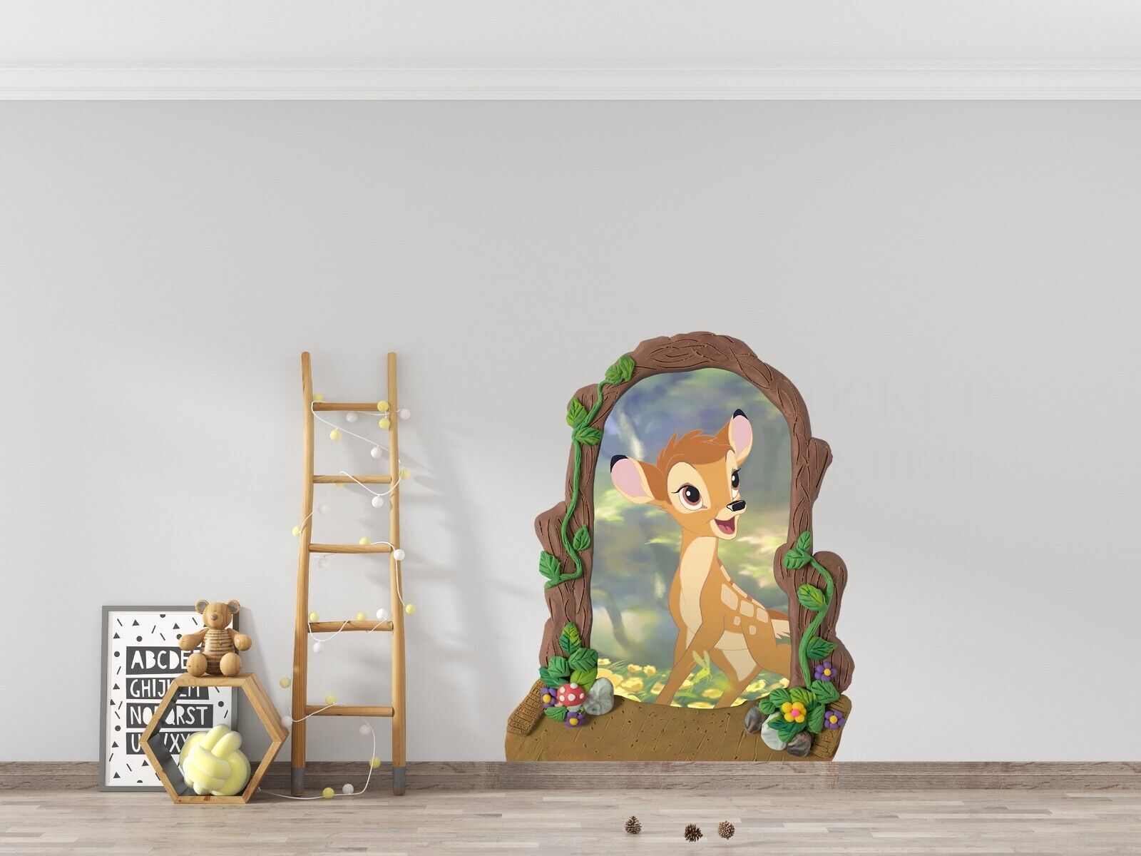 Bambi Disney 3D Secret Cave Decal Wall Sticker Home Decor Art Mural ...