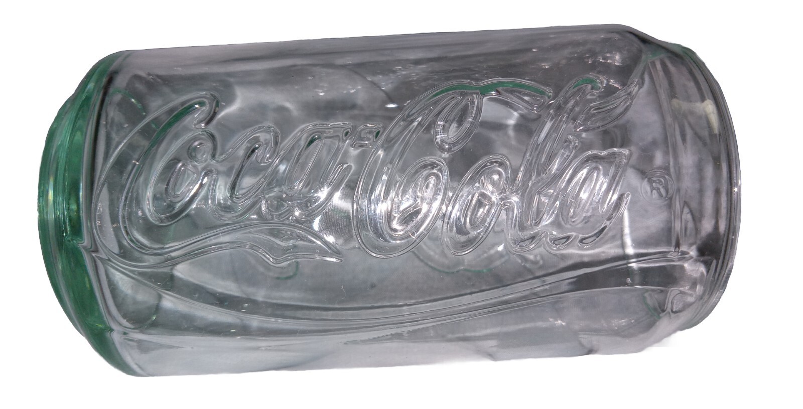 Coca Cola Can-Shaped Glass Coke Pale Green | eBay