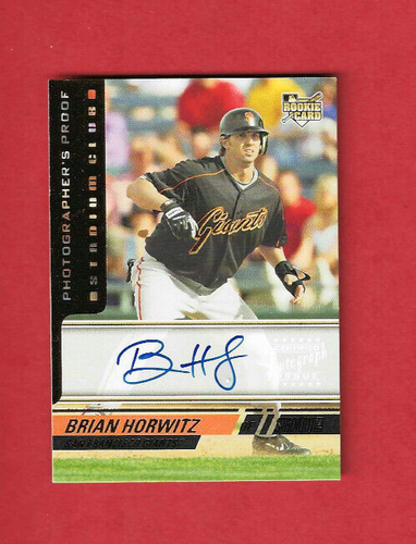 Topps Baseball Autographe Année 2008 Brian Horwitz carte 179 numérotée ...