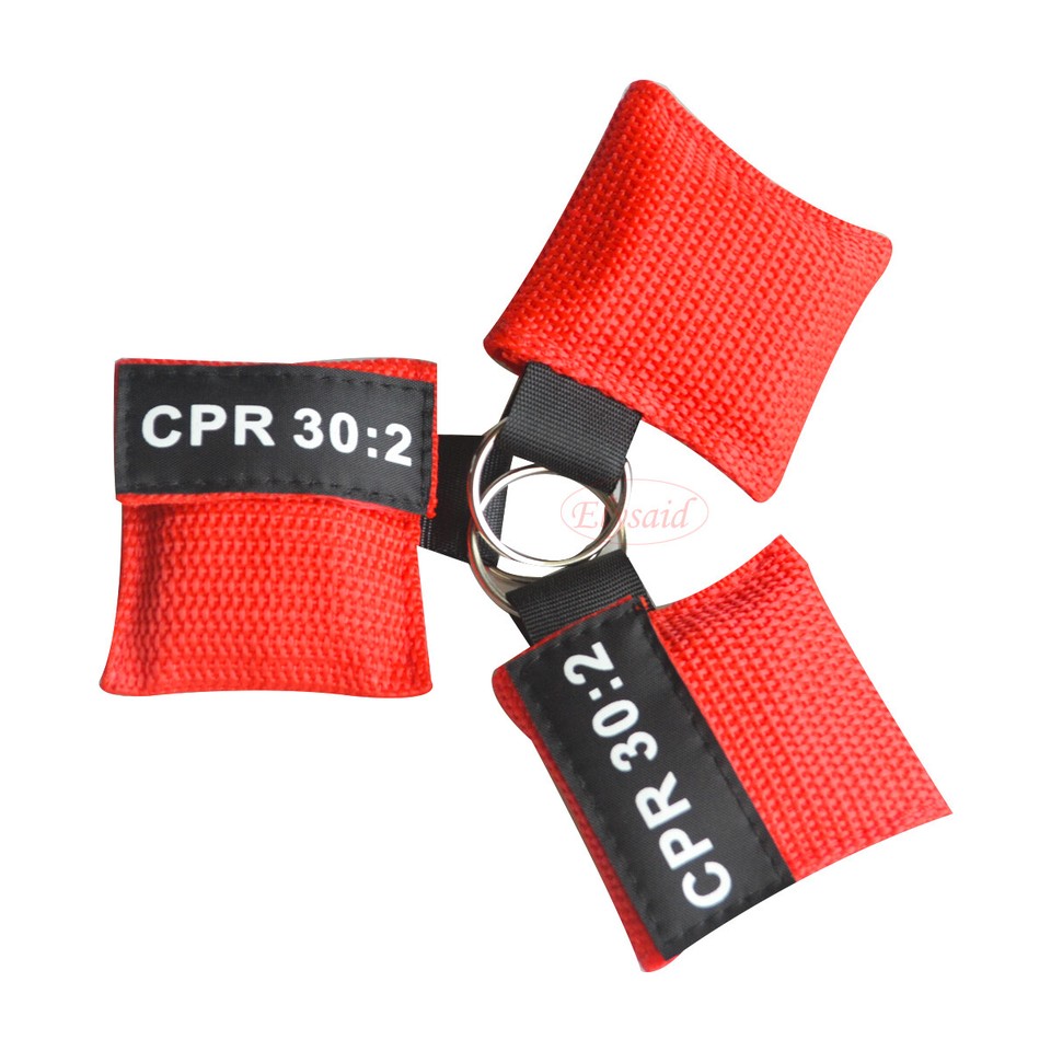 Wholesale First Aid Resuscitation 30:2 CPR Face Mask Key-ring Mouth to ...