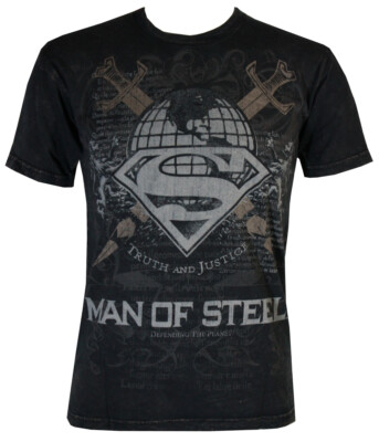 T-Shirt Premium Lavabile Con Logo SUPERMAN, Piccolo | eBay