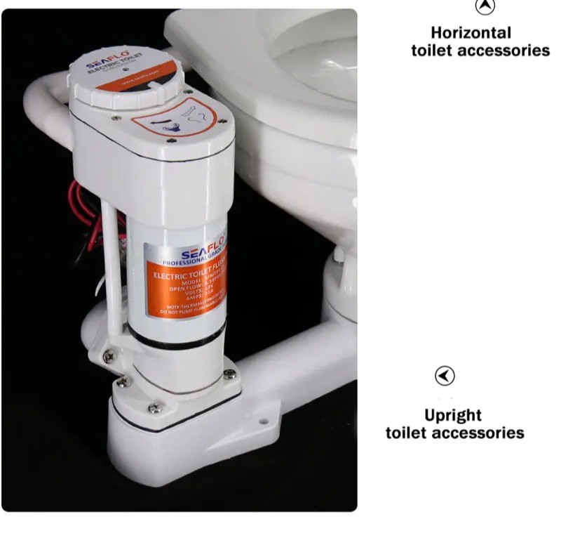 Marine Toilet Pump 12V 24V Horizontal Marine Pump Vertical Type ...