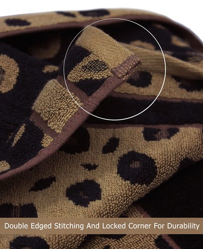 Hand Towels - Set of 4 Animal Print Cheetah Leopard Africa Safari ...