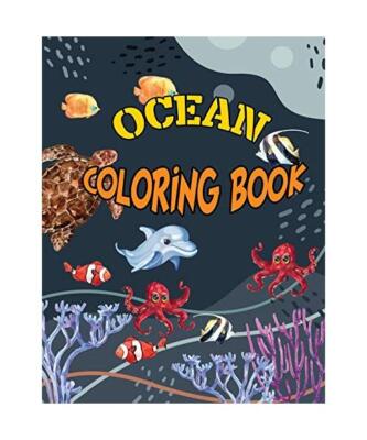 Ocean Coloring Book: Adult Coloring Book Featuring Stunning Sea ...