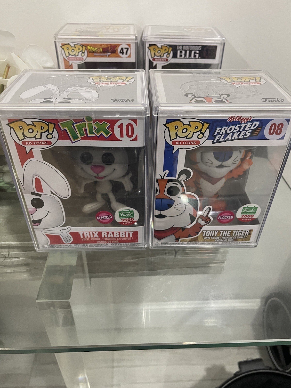 Funko Pop! Ad Icons #08 Tony The Tiger & #10 Trix Rabbit Flocked LE | eBay