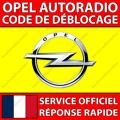 OPEL RADIO CODE DE DÉBLOCAGE TOUCH & CONNECT ANTARA CORSA INSIGNIA ...