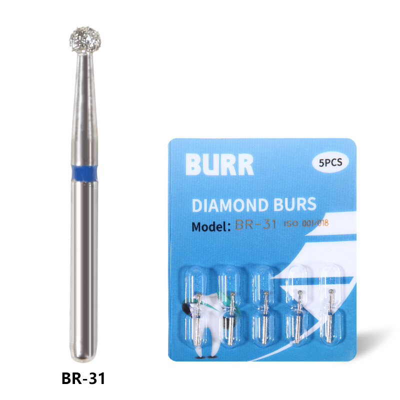 20PACKS 100* Dental Dentist Diamond Burs Bur Bits Drill FG 1.6mm For ...